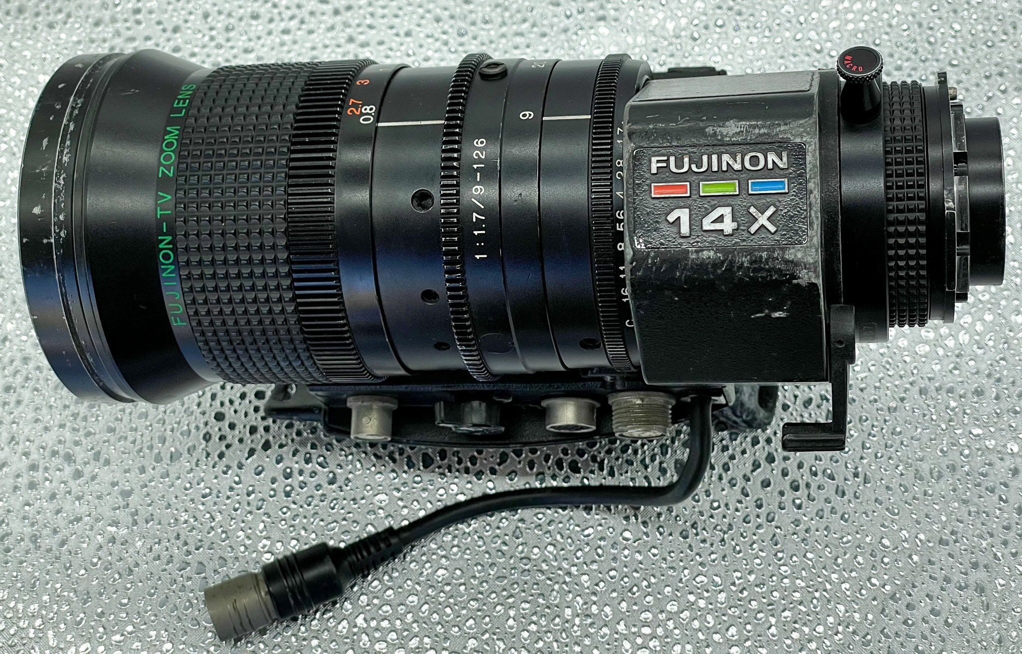 Fujinon ENG Video Television 9-126mm T1.7 Vintage Zoom Lens W/built in ...