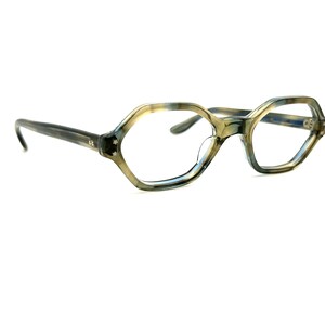 60s Octagon Eyeglass Frames | New Old Stock | Smoky Gray Hex Shaped ...