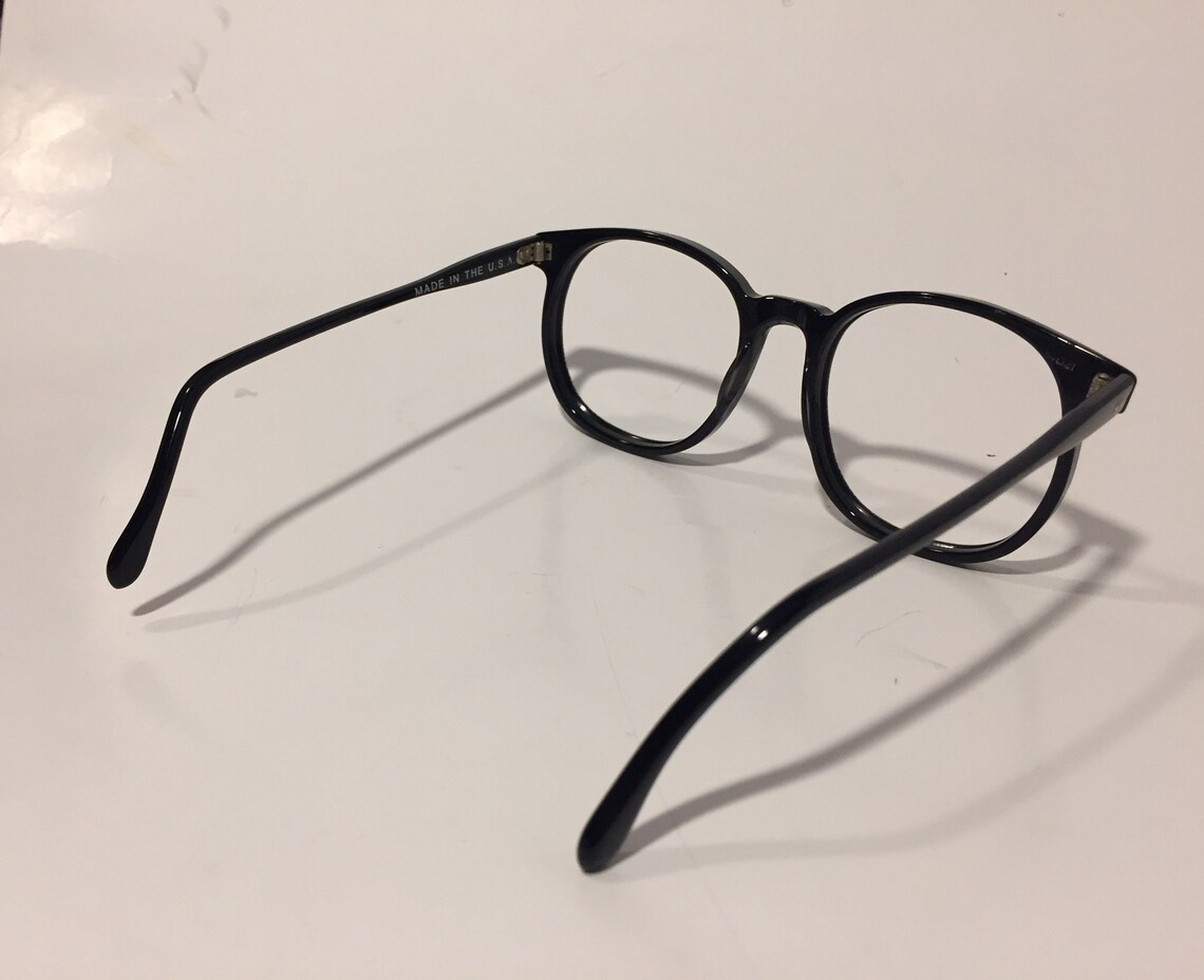 Vintage Large Round Eyeglasses | New Old Stock | BIG 80s Large Oversize ...