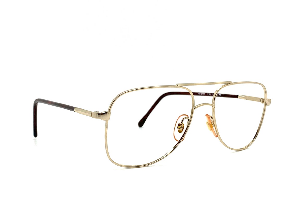 80s Aviator Eyeglass Frames | New Old Stock | Large Metal Aviator ...