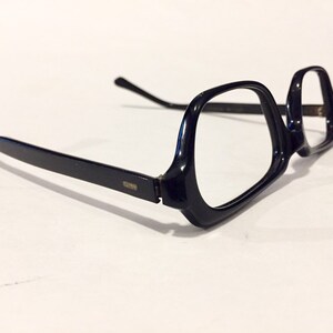60s Vintage Eyeglasses | New Old Stock | Vintage Black Square Eyeglass ...