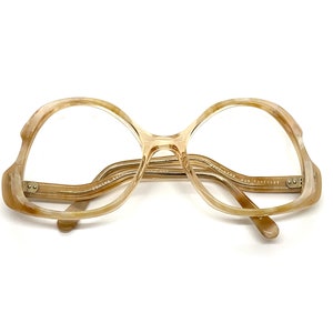Vintage 80s Drop Arm Eyeglasses | New Old Stock | Round Oversized ...