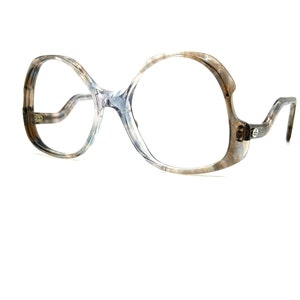 Vintage 80s Drop Arm Eyeglasses | New Old Stock | Round Oversized ...