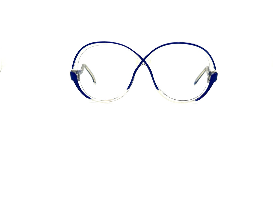 80s Blue Eyeglasses | New Old Stock | Round Eyeglasses | 90s Blue ...