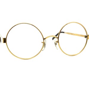 60s Round Eyeglass Frames New Old Stock Hippie Metal Glasses Round ...