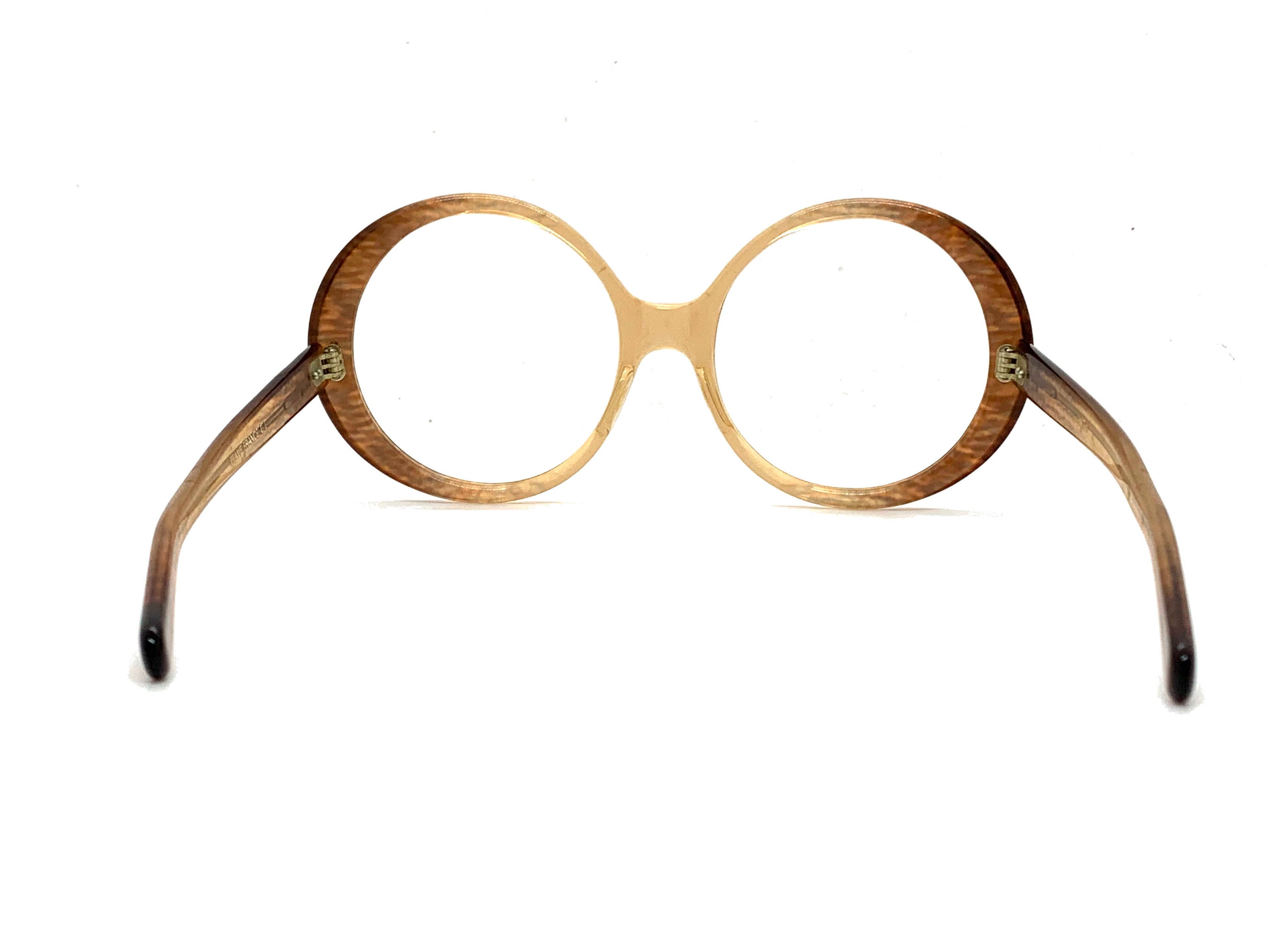 60s Eyeglass Frames Vintage 70s Large Round Eyeglasses New | Etsy