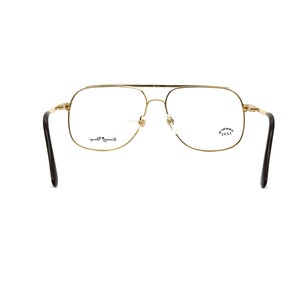 Vintage 80s Gold Aviator Eyeglass Frames | New Old Stock | 70s Metal Aviator Eyeglasses | Gold ...