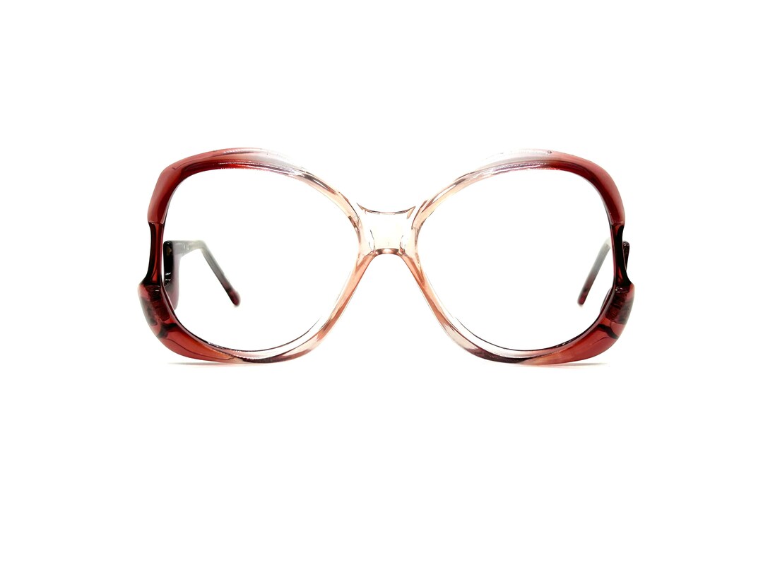 Unworn 80s Drop Arm Eyeglass Frames New Old Stock Oversized Drop Temple ...