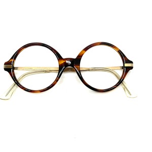 60s Vintage Eyeglasses | New Old Stock | Unworn Tortoise Round Glasses ...