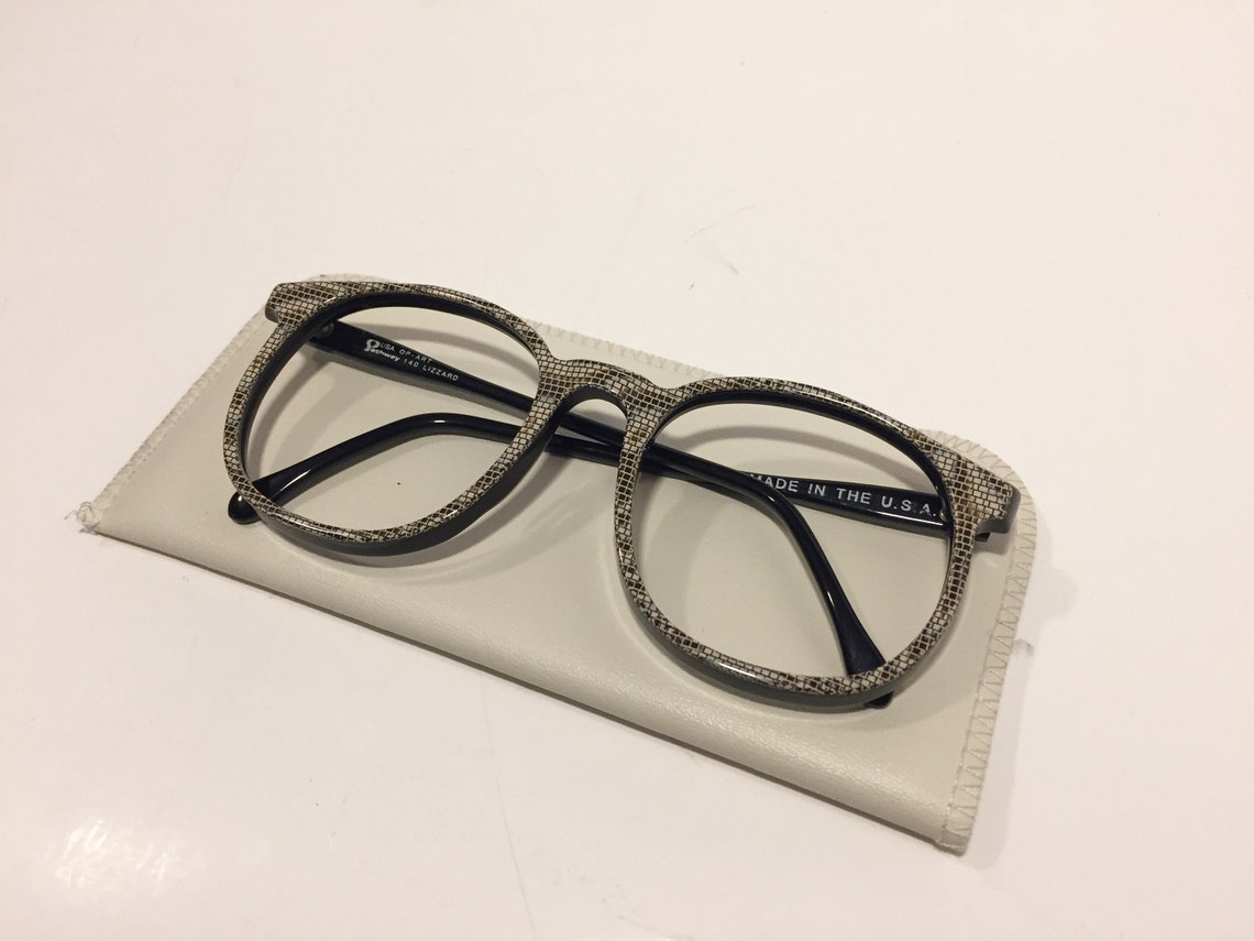 Vintage Large Round Eyeglasses | New Old Stock | BIG 80s Large Oversize ...