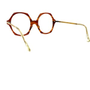 Vintage 60s Eyeglasses | New Old Stock | Tortoise Hex Glasses Frames ...