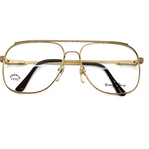 Vintage 80s Gold Aviator Eyeglass Frames | New Old Stock | 70s Metal ...