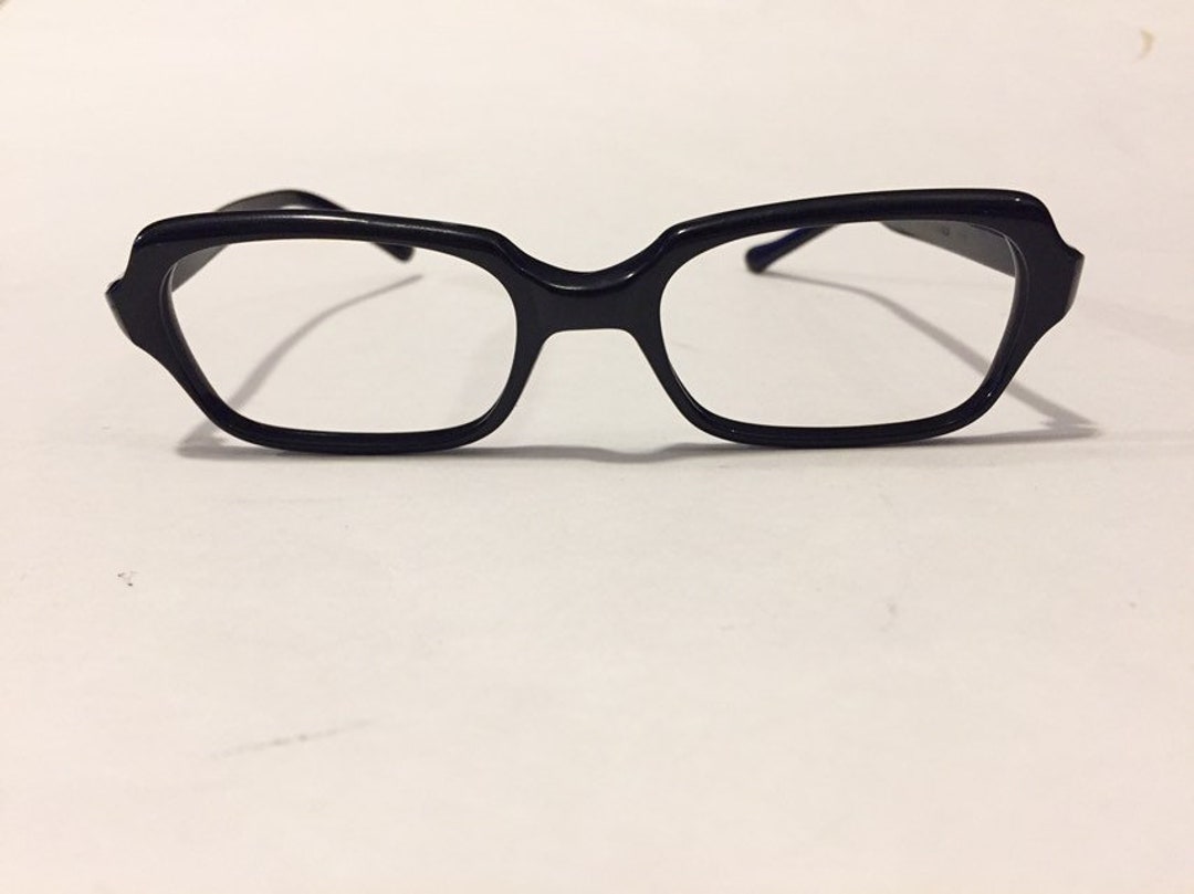 60s Vintage Eyeglasses | New Old Stock | Vintage Black Square Eyeglass ...