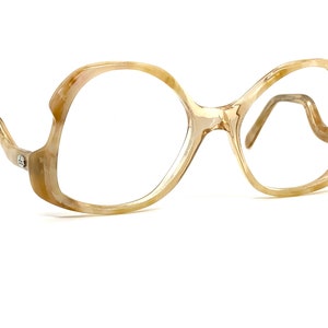 Vintage 80s Drop Arm Eyeglasses | New Old Stock | Round Oversized ...
