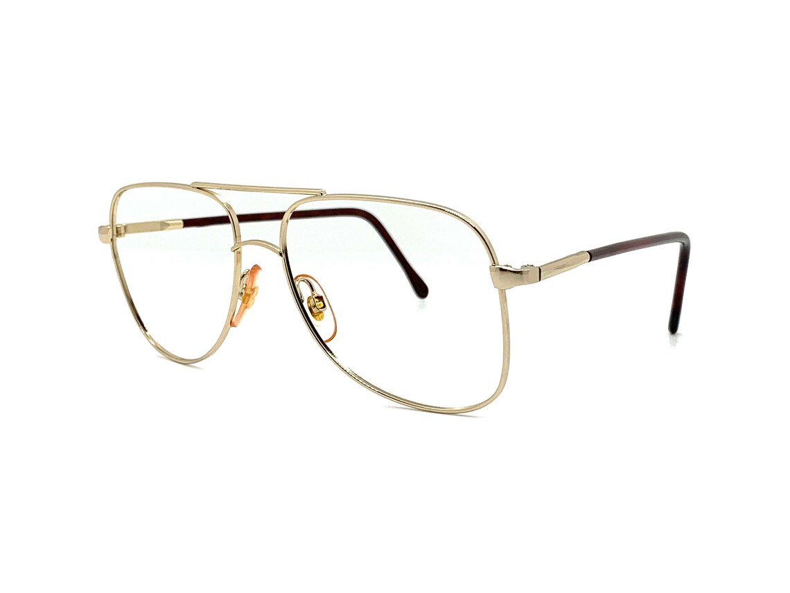 80s Aviator Eyeglass Frames | New Old Stock | Large Metal Aviator ...