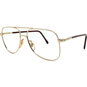 80s Aviator Eyeglass Frames | New Old Stock | Large Metal Aviator ...