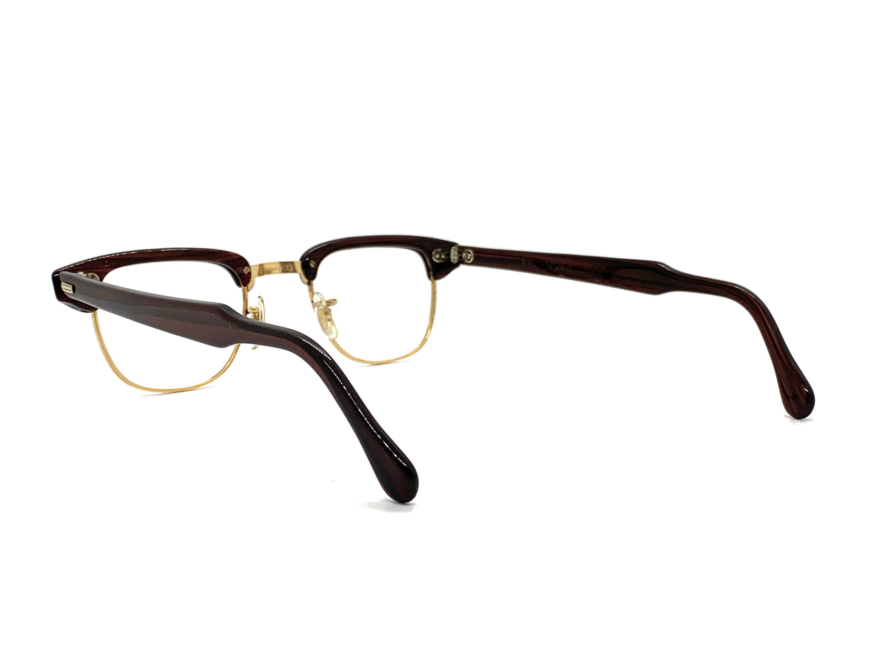 Vintage 50s Clubmaster Glasses New Old Stock 60s Redwood - Etsy