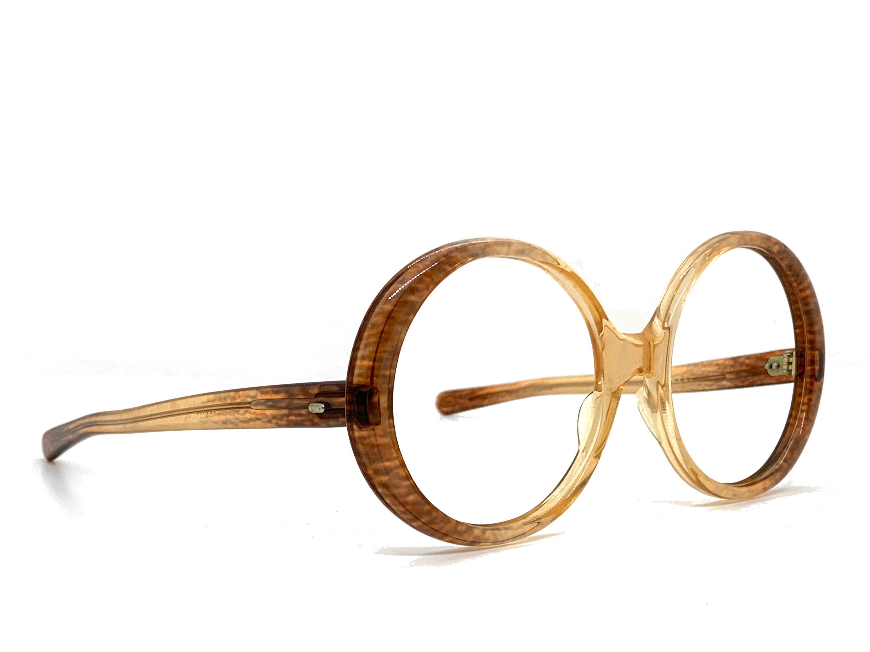 60s Eyeglass Frames Vintage 70s Large Round Eyeglasses New | Etsy