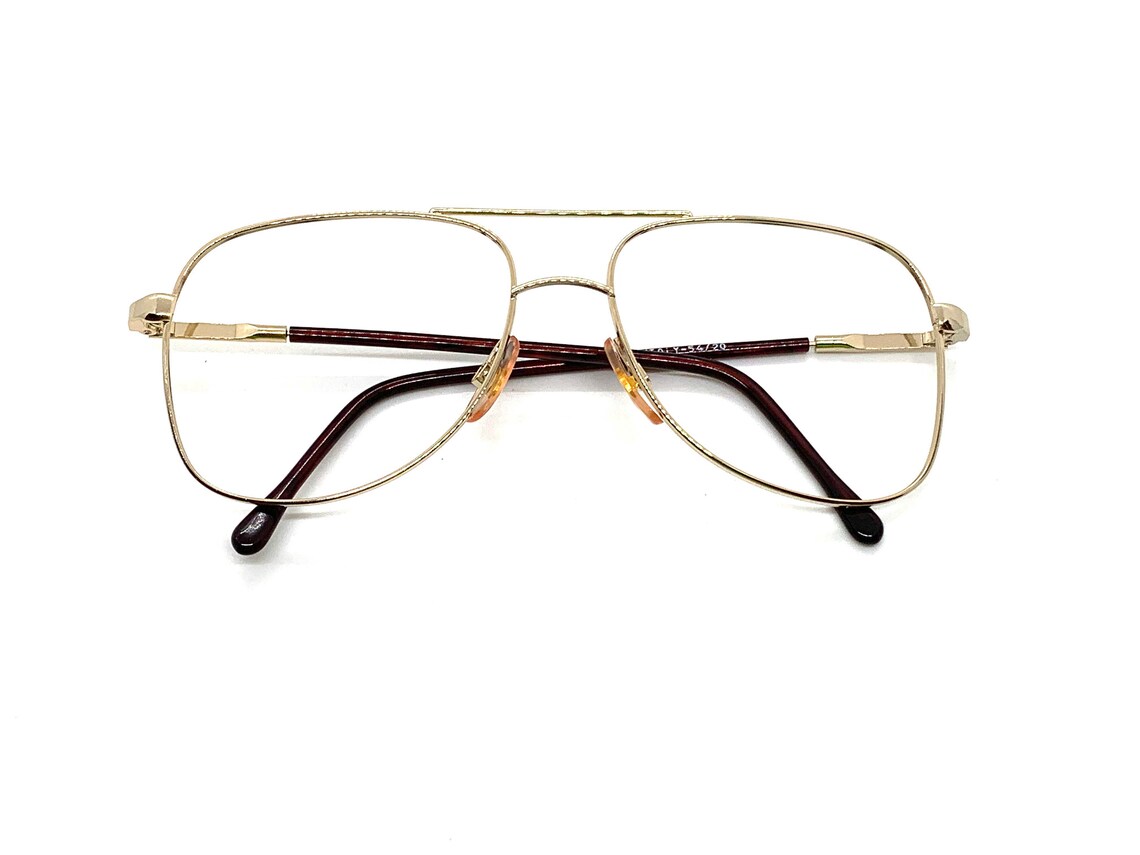 80s Aviator Eyeglass Frames | New Old Stock | Large Metal Aviator ...