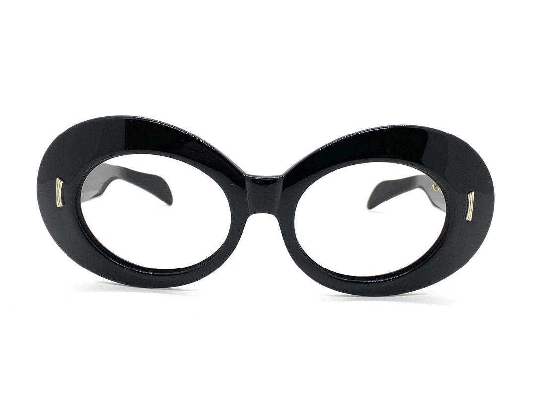 Vintage 60s 70s Round Eyeglass Frames New Old Stock Jackie O. Large ...