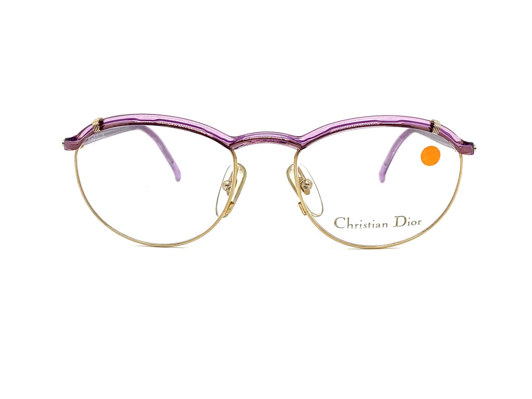 80s Christian Dior Round Eyeglasses | New Old Stock | Christian Dior Eyeglass Frames | Lilac ...