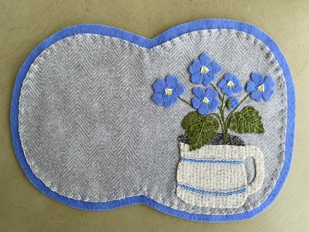 A Cup of Violets Candle Mat - Etsy