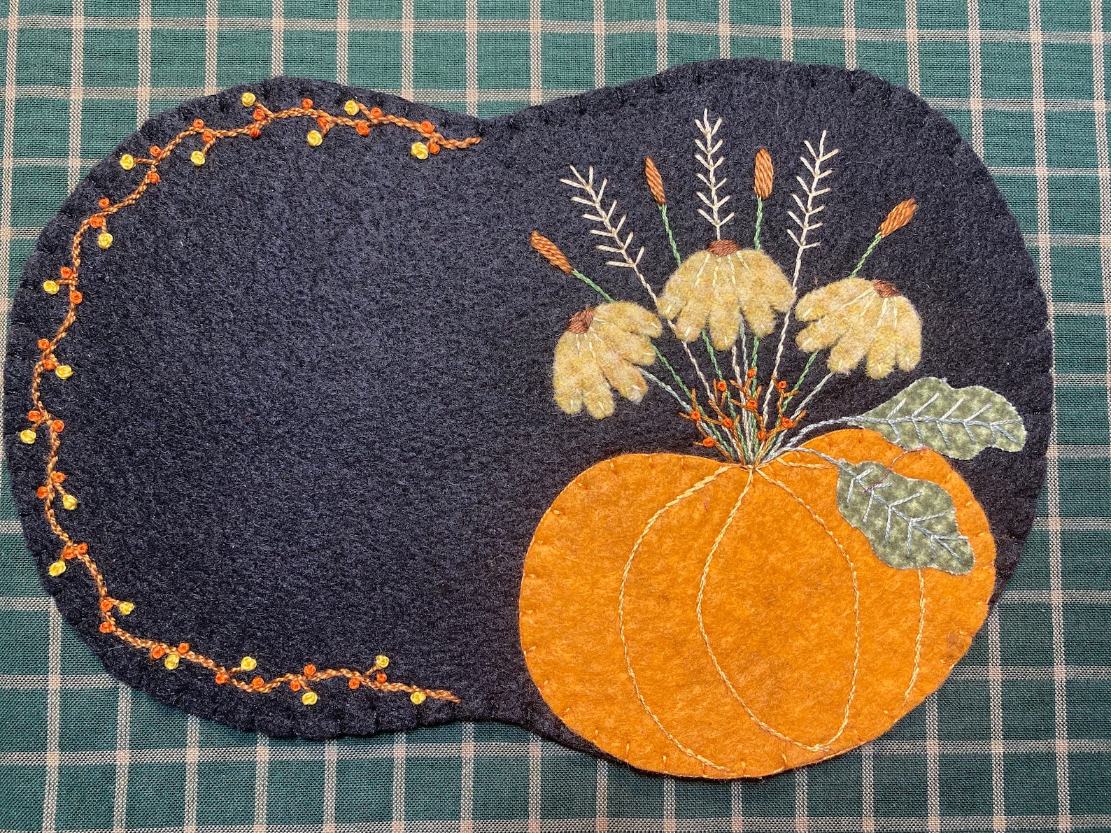 Pumpkin Pot Mug Rug - Etsy