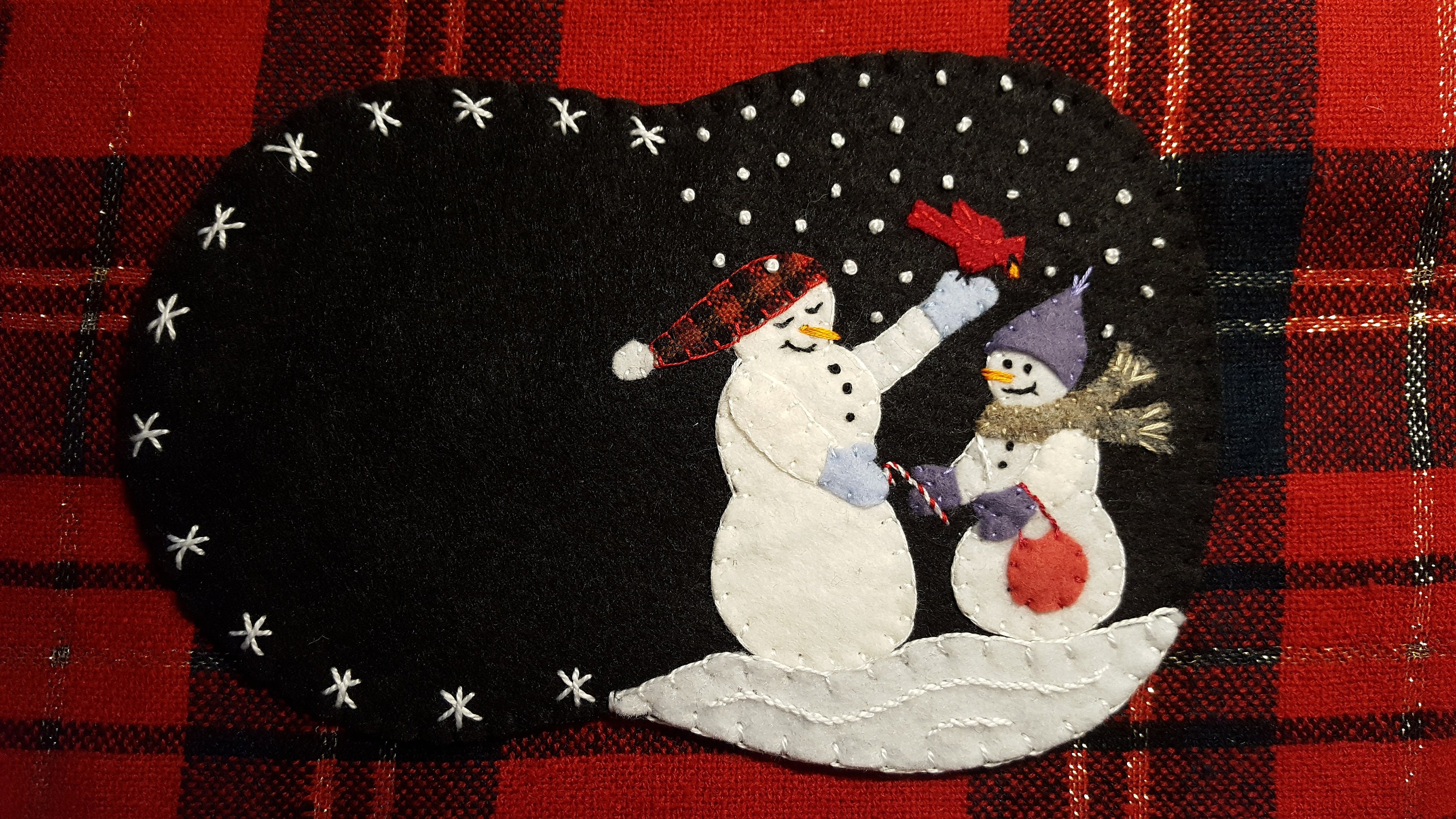 SNOWMAN FRIENDS Mug Rug - Etsy