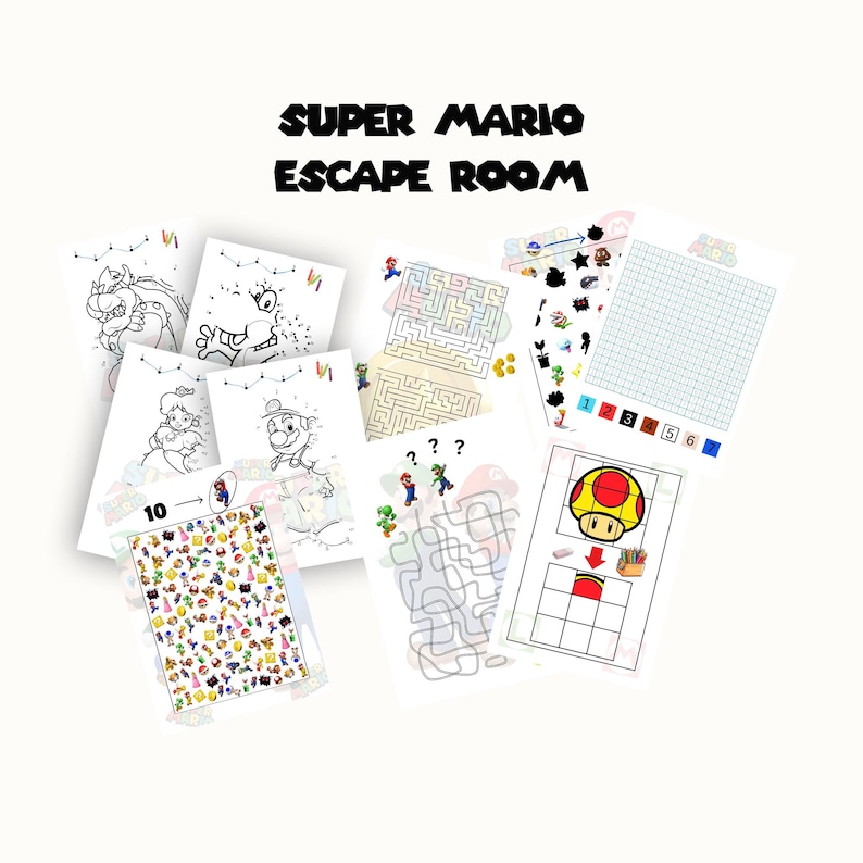 Super Mario Party Games Mega Bundle | Printable Kids Birthday ...