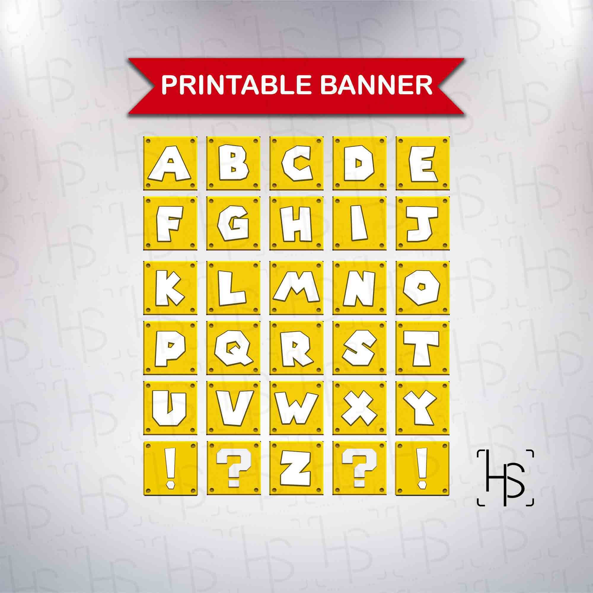 Super Mario Digital Bunting Banner Birthday Download Printable - Etsy UK