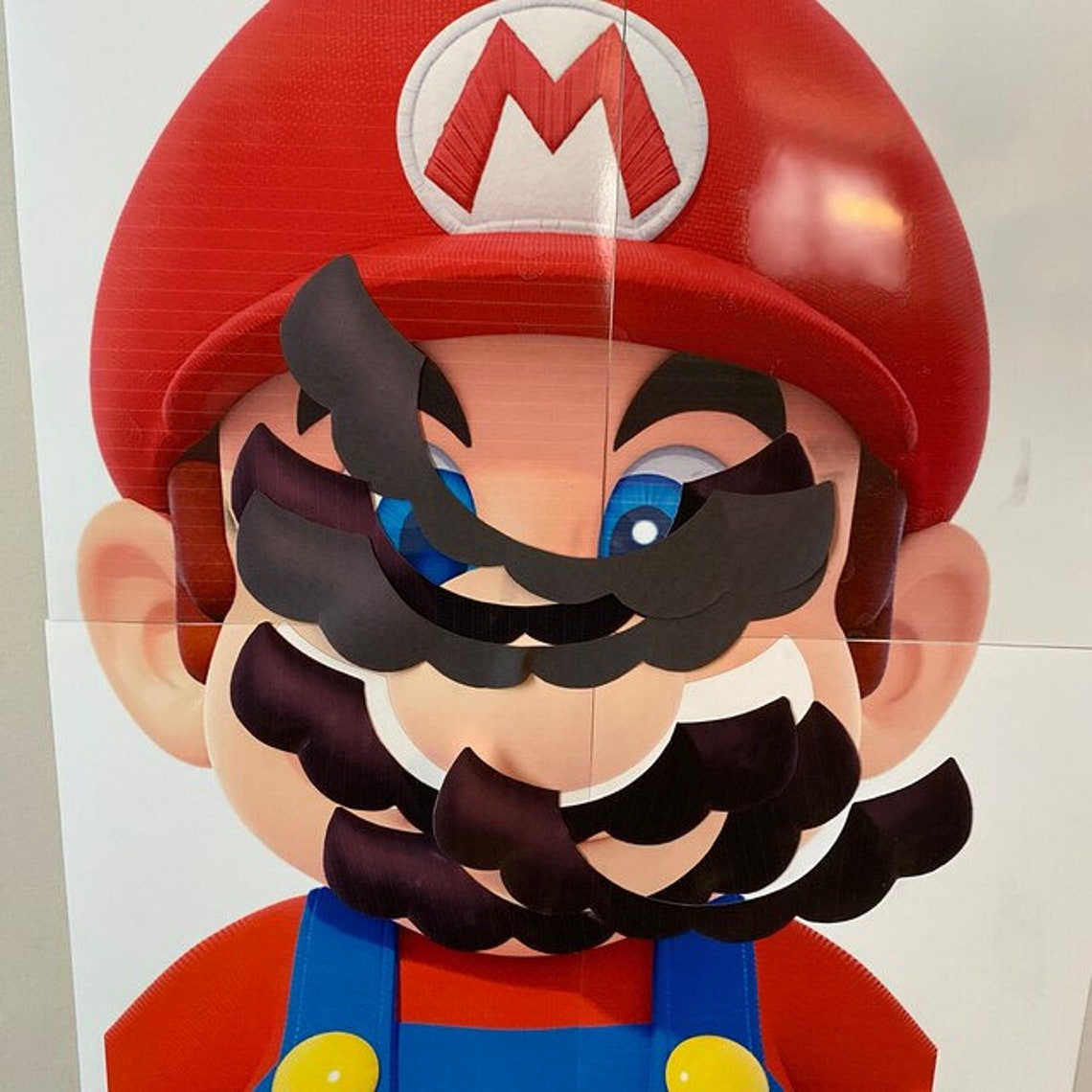 Pin the Moustache on Super Mario Fun Birthday Party - Etsy