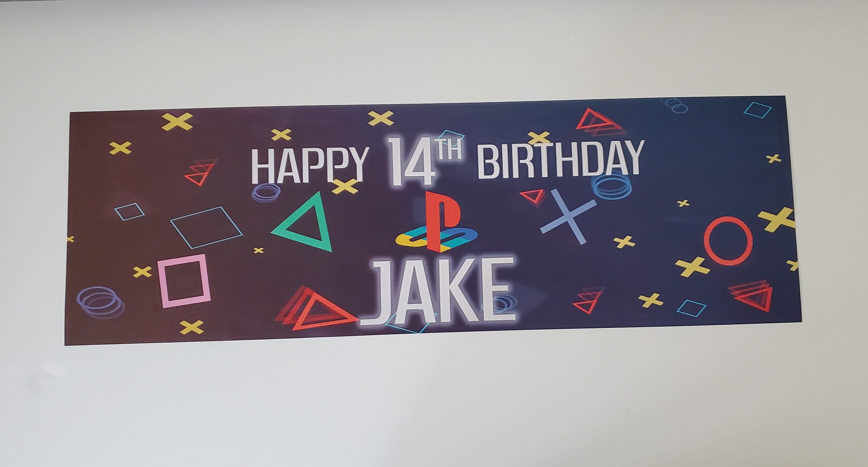Playstation Gaming Personalised Birthday Party Banner - Etsy Australia