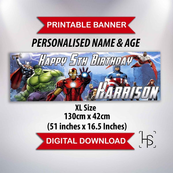 Avengers Banner - Etsy