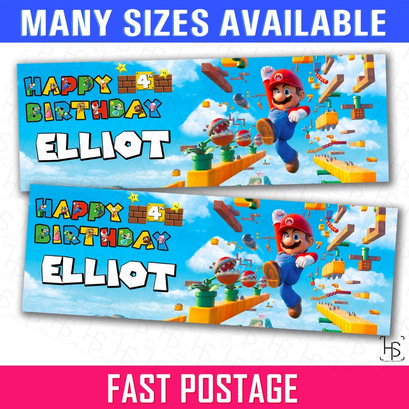 Mario Party Banner - Etsy