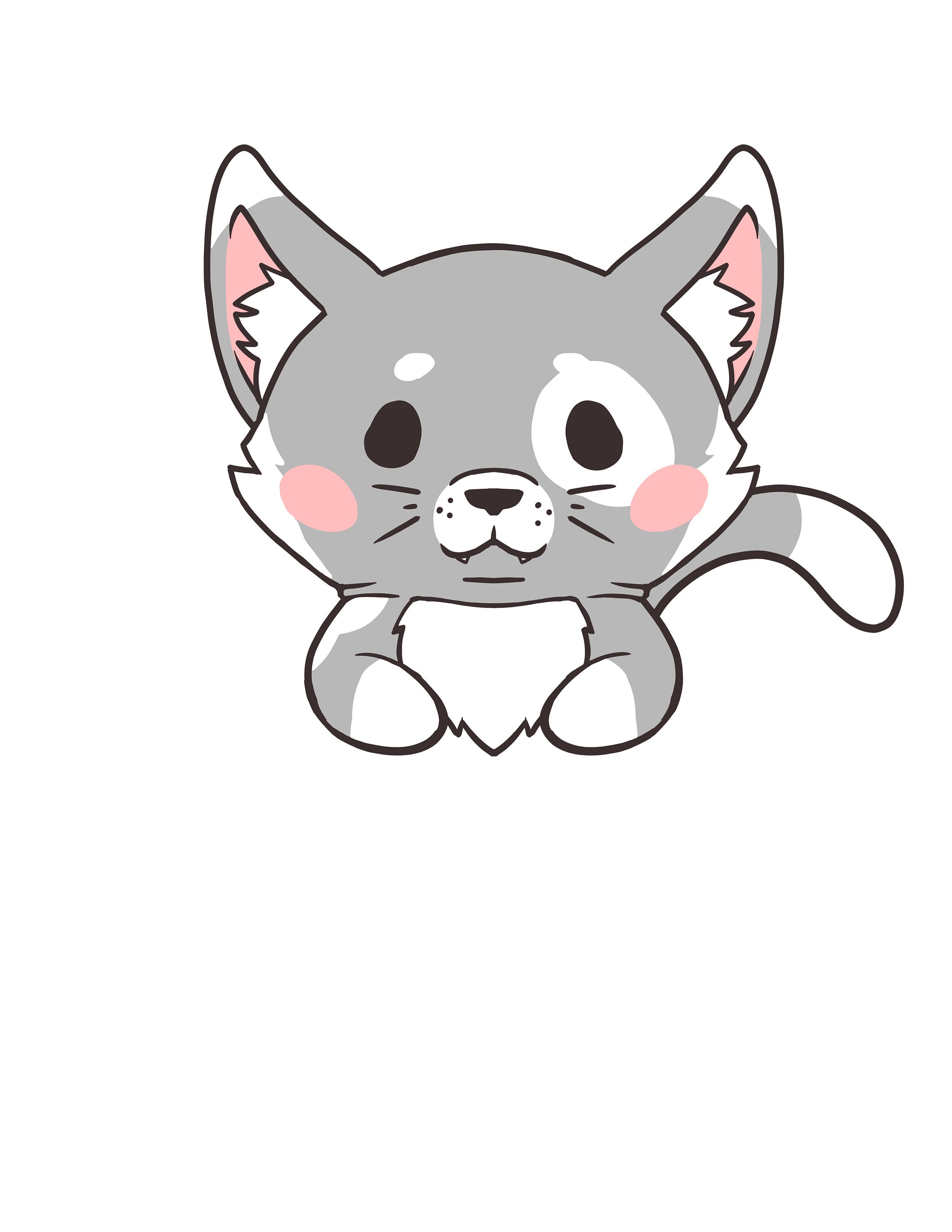 Cute Cat Head Sticker Decal Perfect for Animal Lovers - Etsy UK