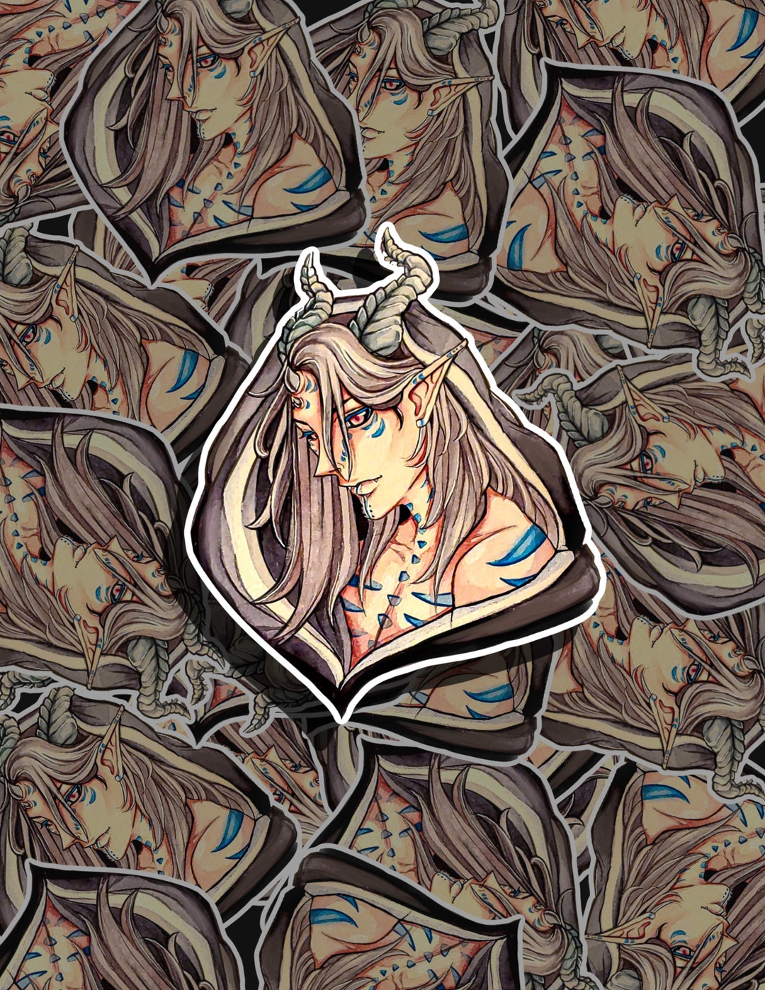 Anime Demon Sticker Decal Perfect for Laptops or Phones - Etsy