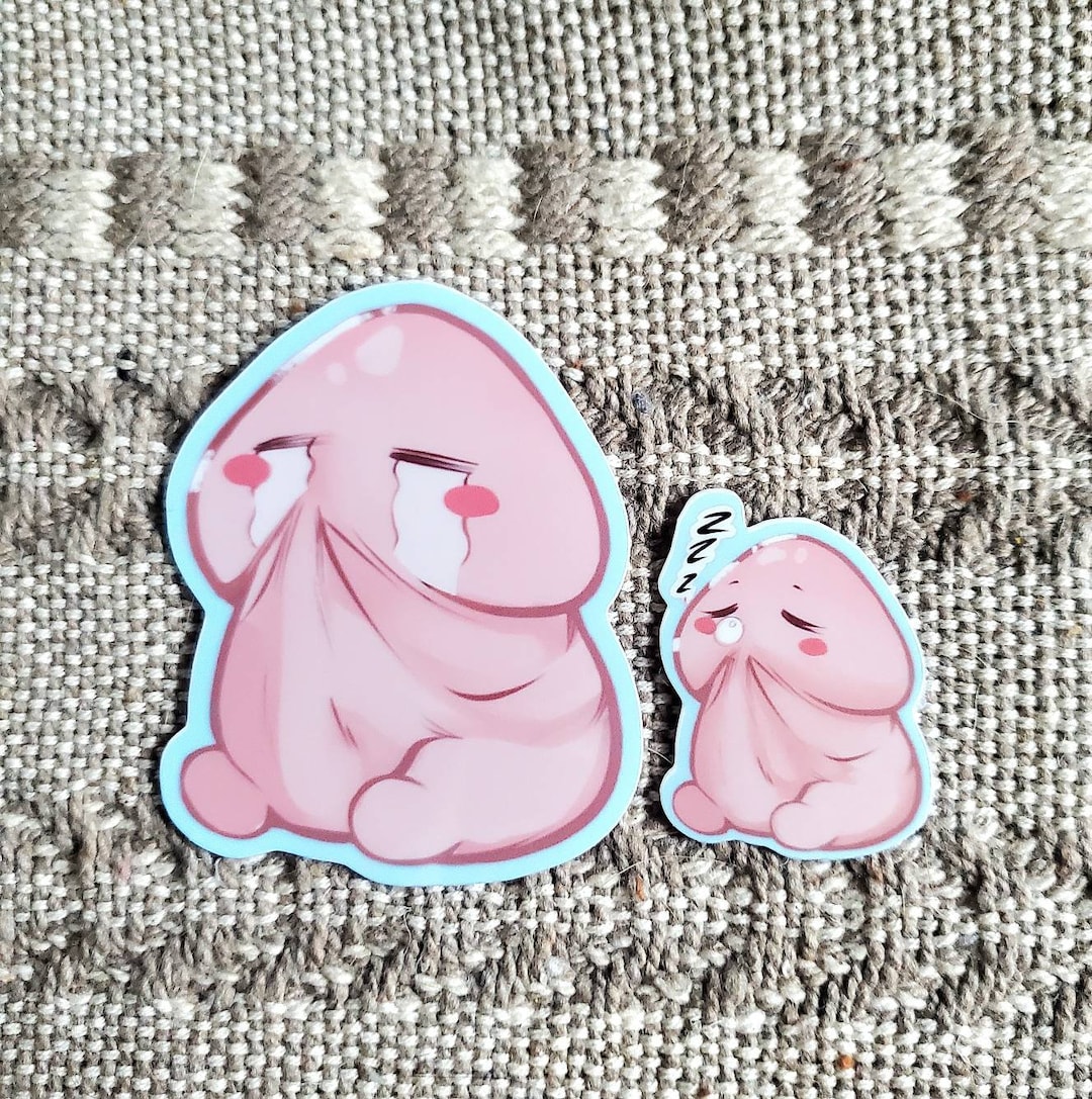Adorable Tiny Penis Stickers Cute Anime Peens Laminated Vinyl Water ...