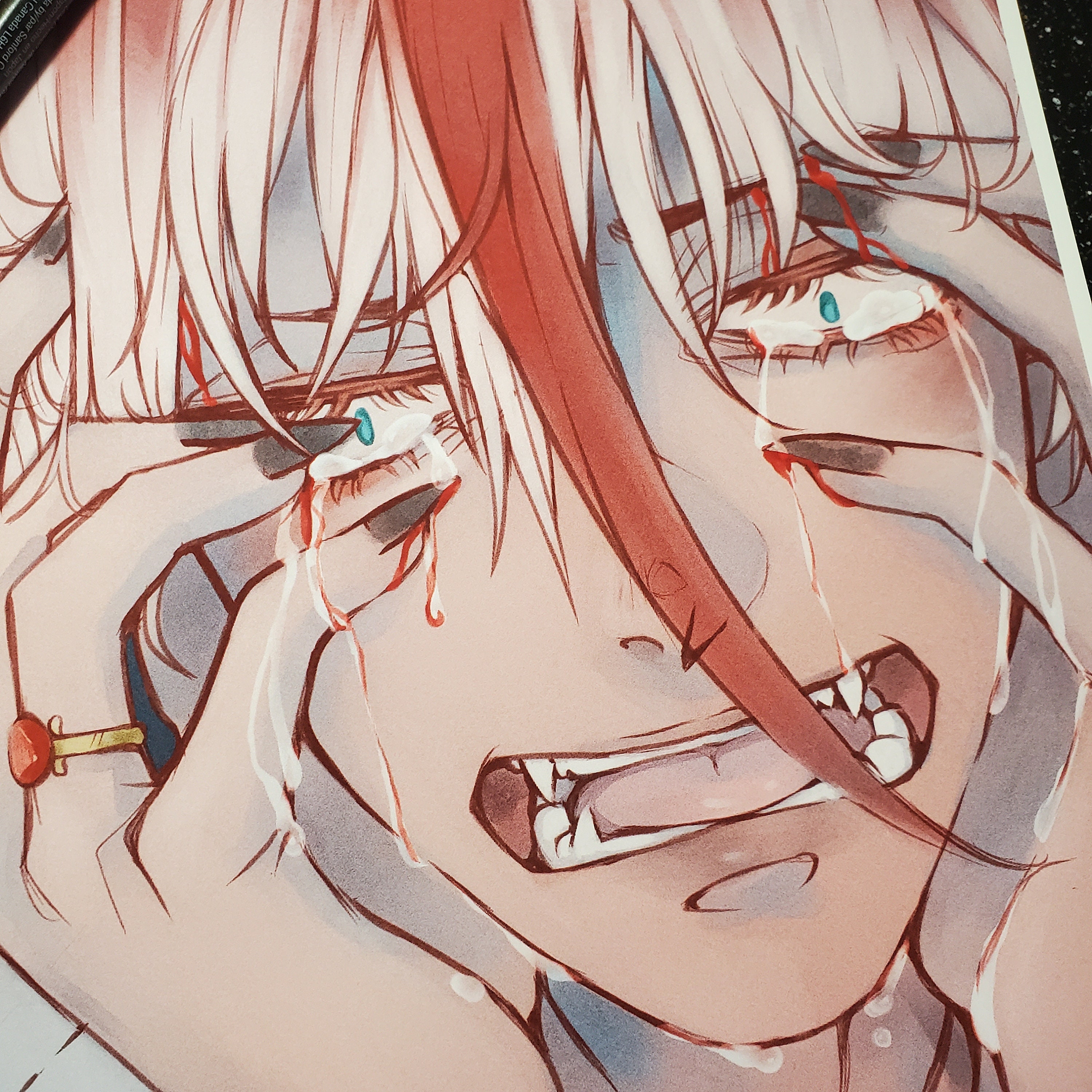 Sad Anime Boy Crying With Quotes