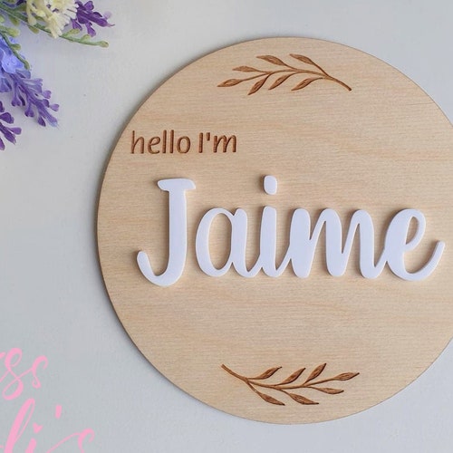 Personalised Birth Announcement Plaque Baby Name Plaque - Etsy