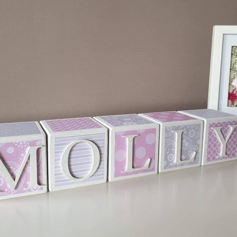 Baby Name Blocks - Etsy