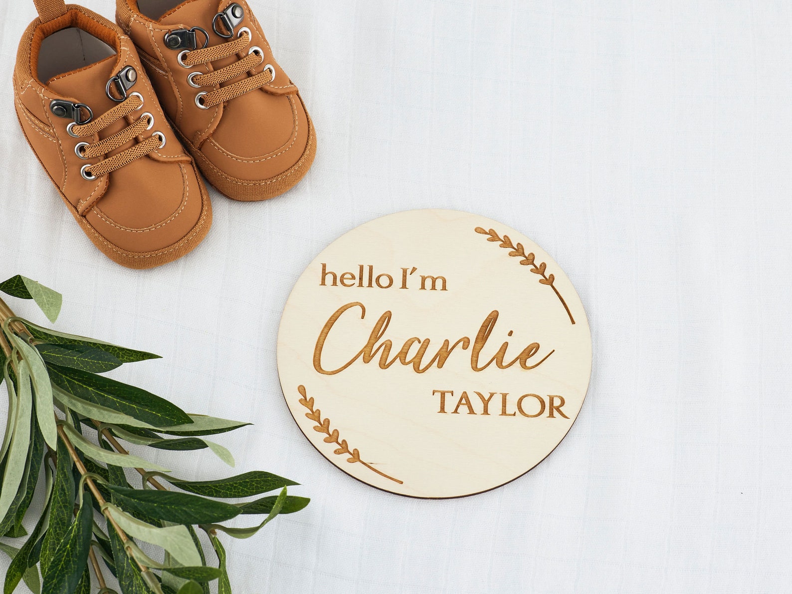 Personalised Birth Announcement Plaque Baby Name Plaque - Etsy Denmark