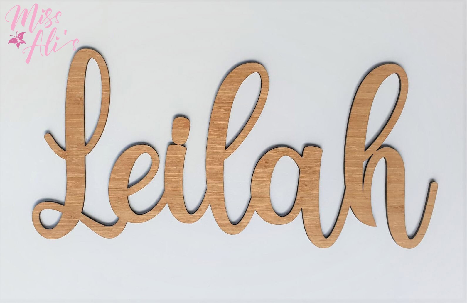 Personalised Bamboo Name Sign Bamboo Wood Name Sign - Etsy