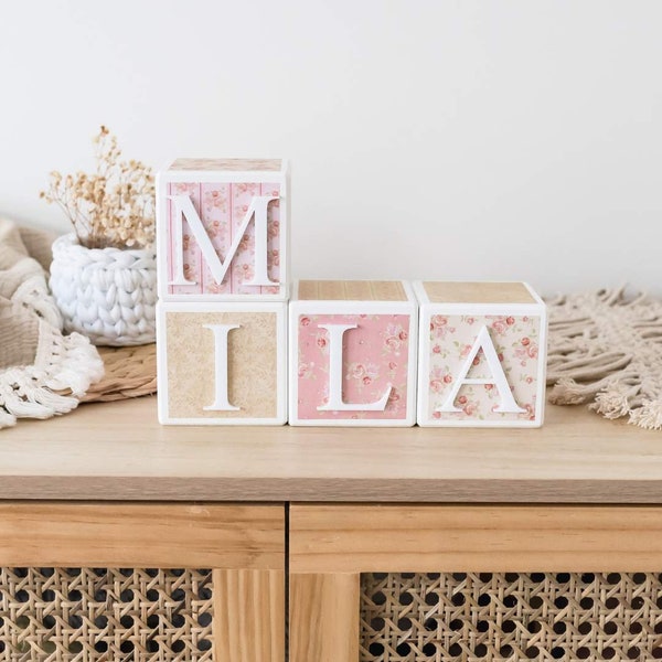 Baby Name Blocks - Etsy