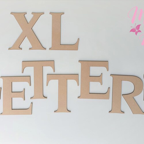MDF Wooden Letters Large Letters Laser Cut MDF 3MM 12cm - Etsy