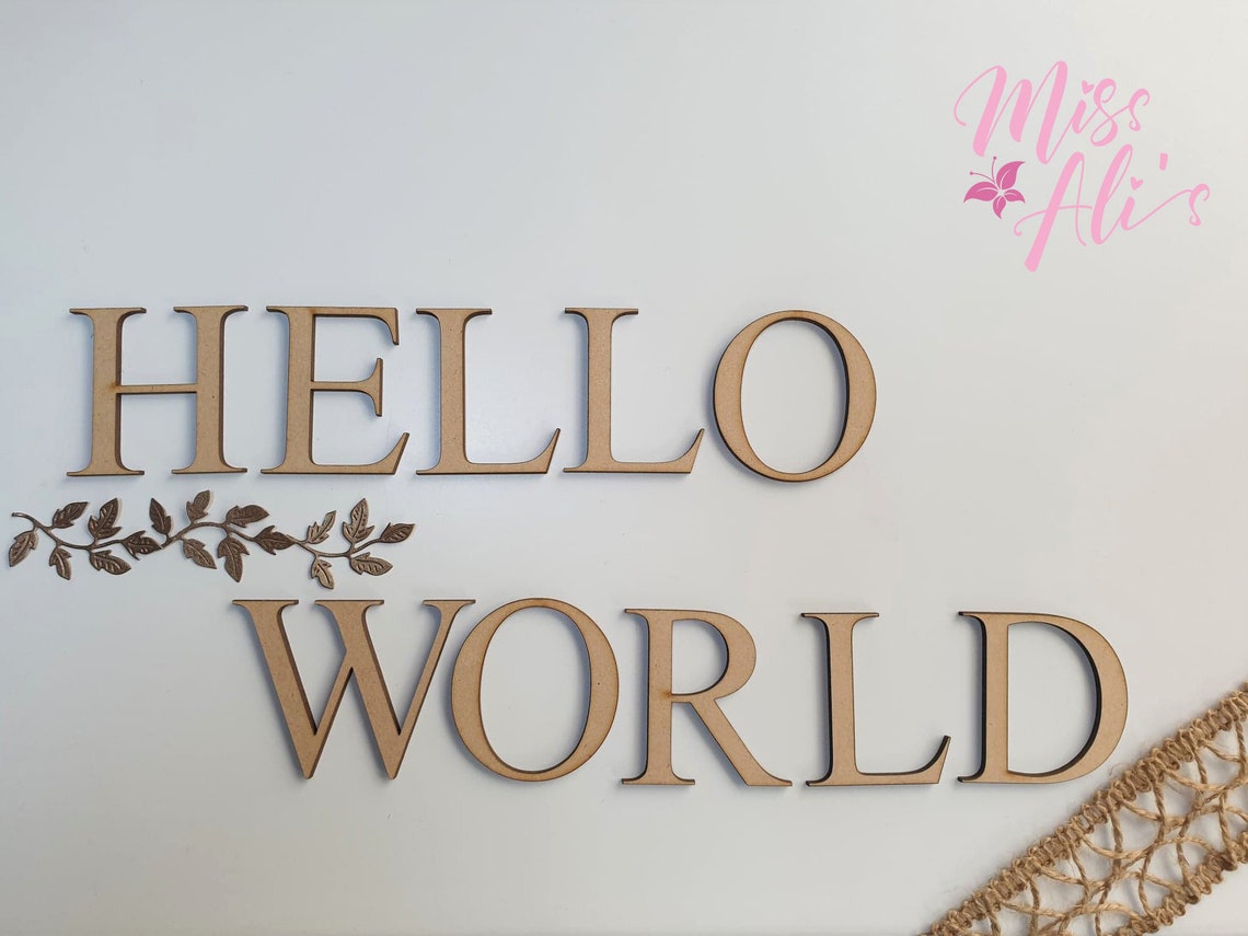 MDF Wooden Letters Laser Cut MDF 3MM 5cm 7.5cm 10cm Wood - Etsy