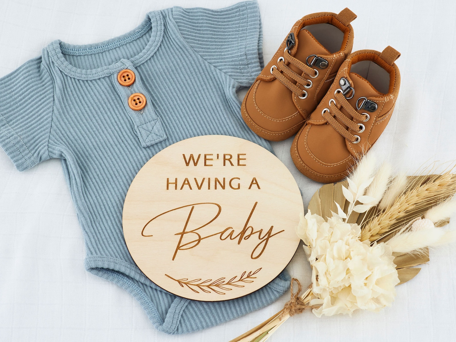 We're Having A Baby Sign Pregnancy Announcement Wooden | Etsy