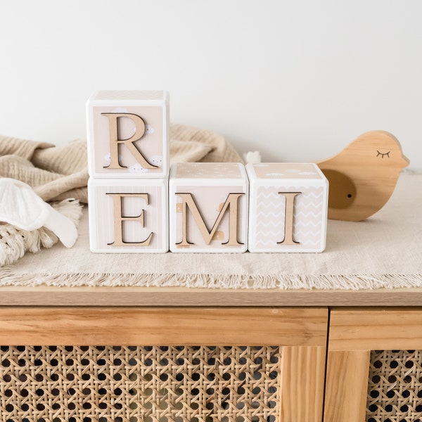 Baby Name Blocks - Etsy