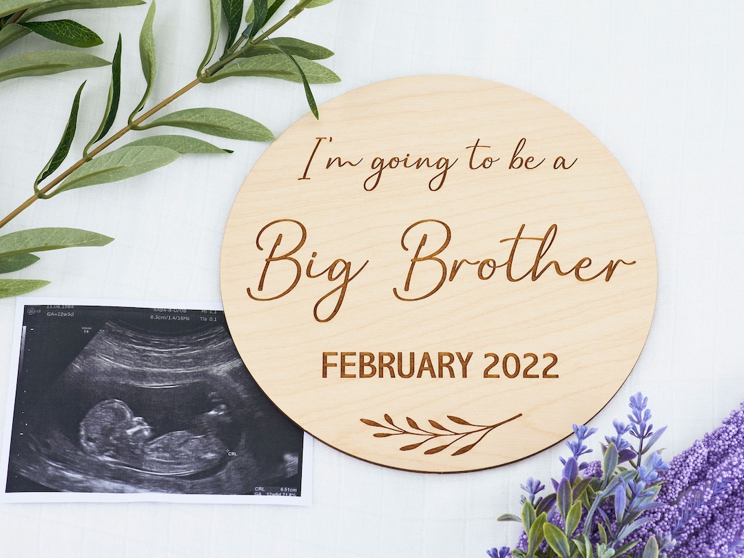 I'm Going to Be a Big Brother Big Sister Plaque | Baby Announcement ...