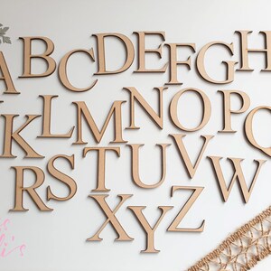 MDF Wooden Letters | Large Letters | Laser Cut MDF 3MM | 12cm 15cm 20cm ...