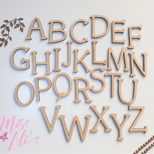 MDF Wooden Name Laser Cut MDF 3MM Wood Name DIY Name - Etsy
